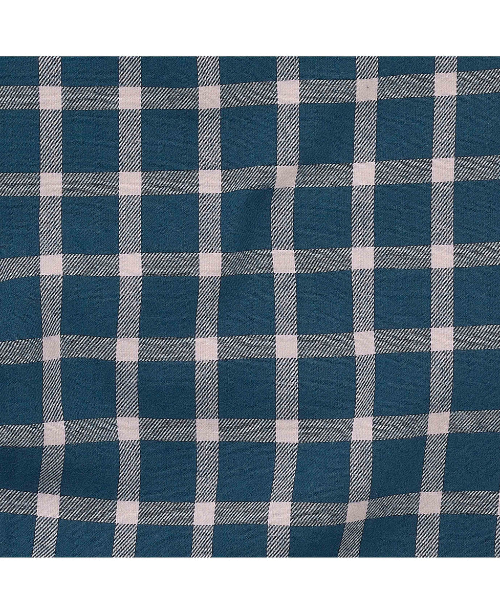 Men's Navy Pink Check Brushed Cotton Lounge Pants – Savile Row EU