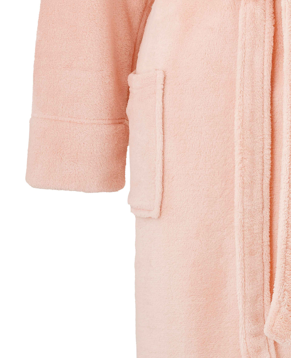 Women's Dusky Pink Supersoft Dressing Gown – Savile Row EU